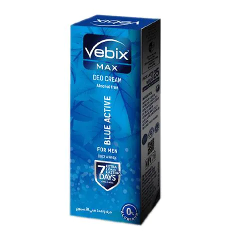 VEBIX MEN فيبكس مزيل لرائحة العرق اخضر 25 ملي - صيدلية فاطمة الزهراء